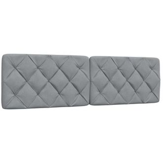 vidaXL Kopfteil-Kissen Hellgrau 180 cm Stoff Vidaxl