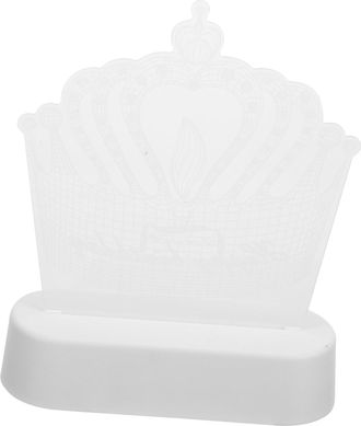 Pretyzoom USB Betriebene LED Tischlampe Krone Form Für Schlafzimmer Und Geburtstagsfeiern Stilvolle Dekoration Warmweiß Ohne Batterie