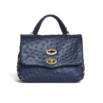 Zanellato Femme, Sacs, Bleu, Taille: ONE Size Small Calf Leather Handbag