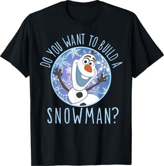 Disney Frozen Olaf Willst du einen Schneemann bauen T-Shirt
