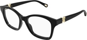 Chlo&eacute; Femme, Accessoires, Noir, Taille: 52 MM Ch0334O Cat Eye Frame