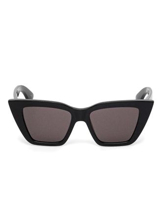 Alexander McQueen Eyewear lunettes de soleil à monture papillon - Noir