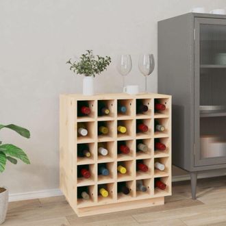 vidaXL Weinregal 55,5x34x61 cm Massivholz Kiefer Vidaxl
