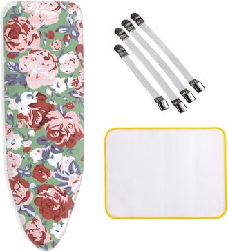 Generic Bügelbrettbezug Extra Groß, XXL 150x50 cm für Dampfbügeleisen - Bügelbrett Bezug extra Soft mit 100% Baumwolle, 4 Bezugsspanner