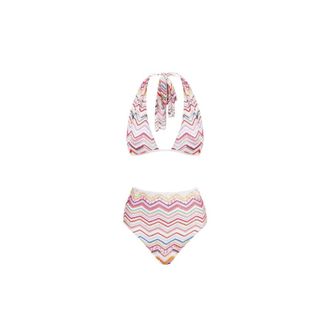 Missoni Vintage Crochet Bikini mit Lurex - - Swimwear - Damen - Mehrfarbig - S