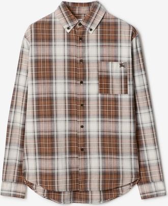 Burberry Chemise en coton Madras Check, Size: XXL