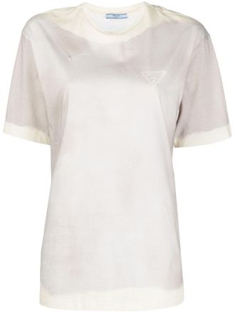 Prada T-Shirt mit rundem Ausschnitt - Nude