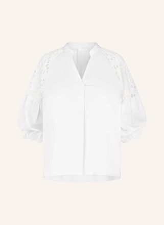 Mint & Mia Mint & Mia Bluse Mit Lochspitze weiss