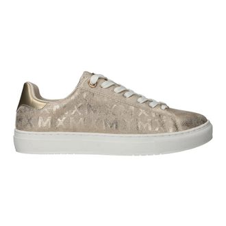 Mexx Metallic Gold Sneakers mit Mexx Print - - Shoes - Damen - Gelb - 39 EU