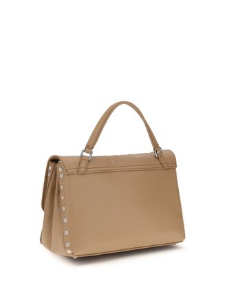 Zanellato Womens Handbag Postina Daily Brown Cantucci Calf Leather Shoulder Bags
