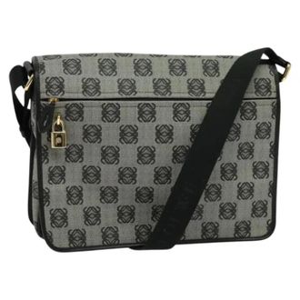 Loewe Pre-owned Leder Schultertasche - - Pre-owned - Damen - Grau - ONE SIZE