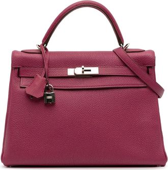 Herm&egrave;s Hobo Bags - Togo Kelly II Retourne 32 - Gr. unisize - in Orange - f&uuml;r Damen