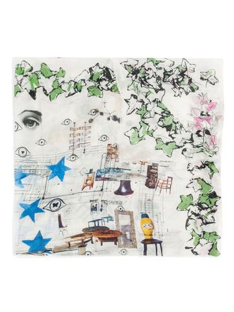 Faliero Sarti Faliero Sarti X LEclaireur Los Angeles scarf - Blanc