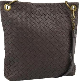 Bottega Veneta Sac bandouli&egrave;re Pre-owned - Femme - Pre-owned - Brun - Taille: ONE Size