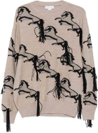 Stella McCartney Rundhalspullover - Grau