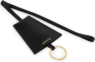 Saison 1865 Schl&uuml;sselanh&auml;nger aus Leder - Schwarz