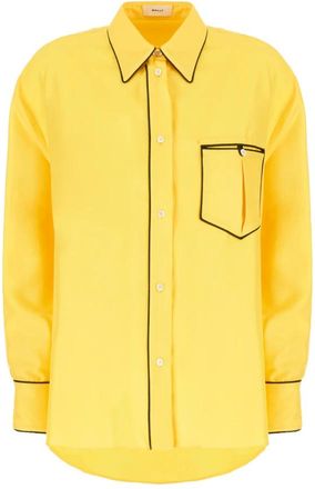 Bally Femme, Blouses et Chemises, Jaune, Taille: 38 FR Silk Shirt