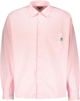 Diesel Homme, Chemises, Rose, Taille: L Chemise &eacute;l&eacute;gante avec boutons et poche