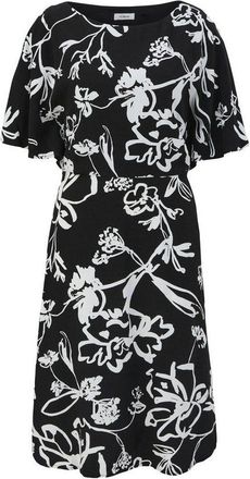 s.Oliver Minikleid Kleid Midkleid mit All-over-Print und Fl&uuml;gel&auml;rmel