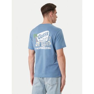 Guess T-Shirt M6GIC0 K8HM0 Blau Regular Fit