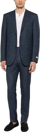Canali Homme, Costumes, Bleu, Taille: 2XL Costume crois&eacute;