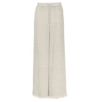 MC2 Saint Barth Lange Leinenhose - - Trousers - Damen - Beige - M