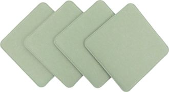 CB Home & Style Filz Sitzkissen Stuhlkissen Polster Auflage Kissen 4er Pack rund oder eckig (Mint, Eckig - 35x35cm)