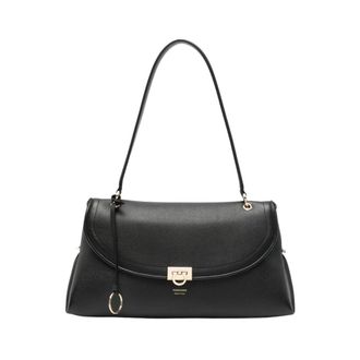 Ferragamo Femme, Sacs, Noir, Taille: ONE Size Sac port&eacute; &eacute;paule Gancini