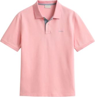 GANT Homme, Tops, Rose, Taille: M Polo en Piqu&eacute; Contrast&eacute;