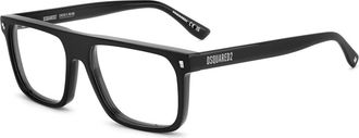 Dsquared2 Homme, Accessoires, Noir, Taille: 55 MM D2 0182 Optical Frame