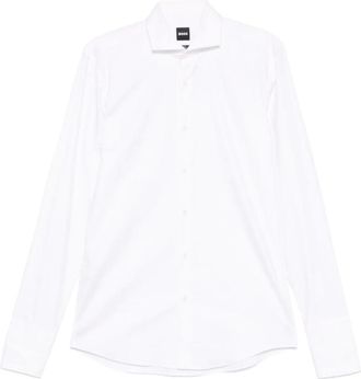 HUGO BOSS Homme, Chemises, Blanc, Taille: L Chemise Col Classique