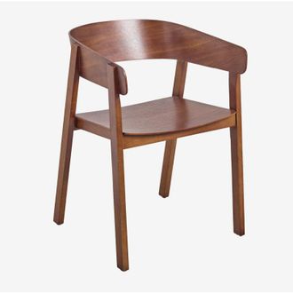 Sklum Olsen Esszimmerstuhl aus Holz Braun Dark - Sklum