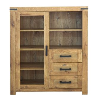 Naturoo home24 Highboard 112 x 146 x 40cm Braun