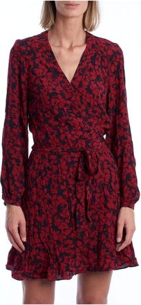 Zadig&Voltaire Femme, Robes, Multicolore, Taille: 36 FR Robe portefeuille florale avec silhouette féminine