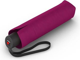 Knirps Regenschirm I.050 Medium Manual violet mit Schirmtasche I kleiner Handöffner Taschenschirm für unterwegs I windstabiler & leichter Mini Schirm