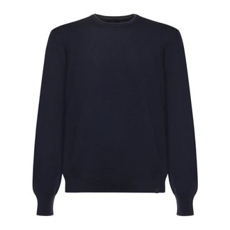 Fay Rundhals-Strickware - - Knitwear - Herren - Blau - 3XL