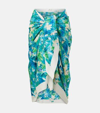 Chlo&eacute; Chlo&eacute; Par&eacute;o en coton &agrave; fleurs