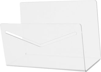 Angoily Briefsortierer Aus Acryl Für Schreibtisch Vertikaler Aktenordner Aus Durchsichtigem Material Organizer Für Post Briefe Und Dokumente Platzsparendes De