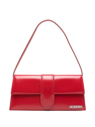 Jacquemus Hobo Bags - Glossy Silk And Nylon Shoulder Bag - Gr. unisize - in Rot - f&uuml;r Damen