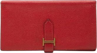 Herm&egrave;s Pre-owned Long Wallet - - Pre-owned - Damen - Rot - ONE SIZE