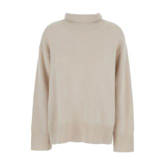 Soft Goat Boyfriend Rollkragenpullover - - Knitwear - Damen - Beige - S