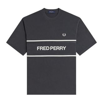 Fred Perry Grafik T-Shirt - - Tops - Herren - Grau - XL