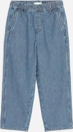 Arket Baggy-Jeans Mit Hickory-Streifen -Wei&szlig;
