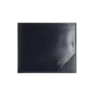 Ted Baker Prugs Handtasche Aus Marineblauem Leder Mit Gepr&auml;gten Ecken
