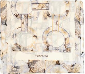 Ferragamo Femme, Accessoires, Multicolore, Taille: ONE Size Foulard en soie