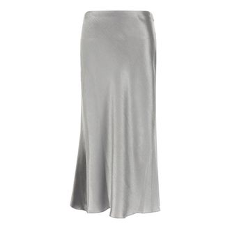 Tory Burch Satin-Midirock - - Skirts - Damen - Grau - L