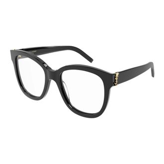 Saint Laurent Gl&auml;nzende schwarze Brille - - Accessories - Damen - Schwarzk - 54 MM