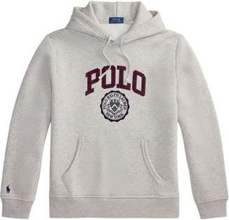 Polo Ralph Lauren Sweat &agrave; capuche logo en coton m&eacute;lang&eacute;