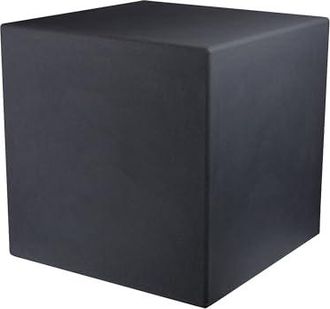 8 Seasons design LED Würfel 43 cm, Shining Cube (anthrazit), E27, Leuchtmittel warmweiß - wetterfest - Leuchtwürfel für außen (Garten, Terrasse, Balkon) und inn