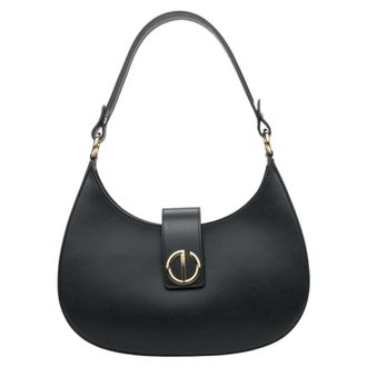 Estro & Luminara Baguette Umh&auml;ngetasche - - Bags - Damen - Schwarzk - ONE SIZE
